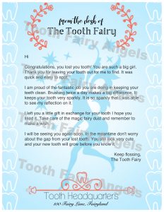 Tooth Fairy Angels Letters | Tooth Fairy Angels