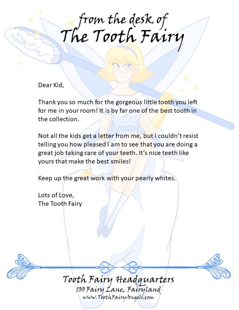 Tooth Fairy Angels Letters | Tooth Fairy Angels. Personalized Letters ...