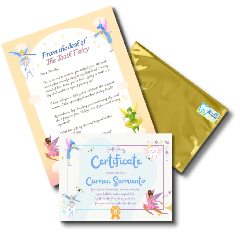 Tooth Fairy Angels, Personalized Letters from the ToothFairy